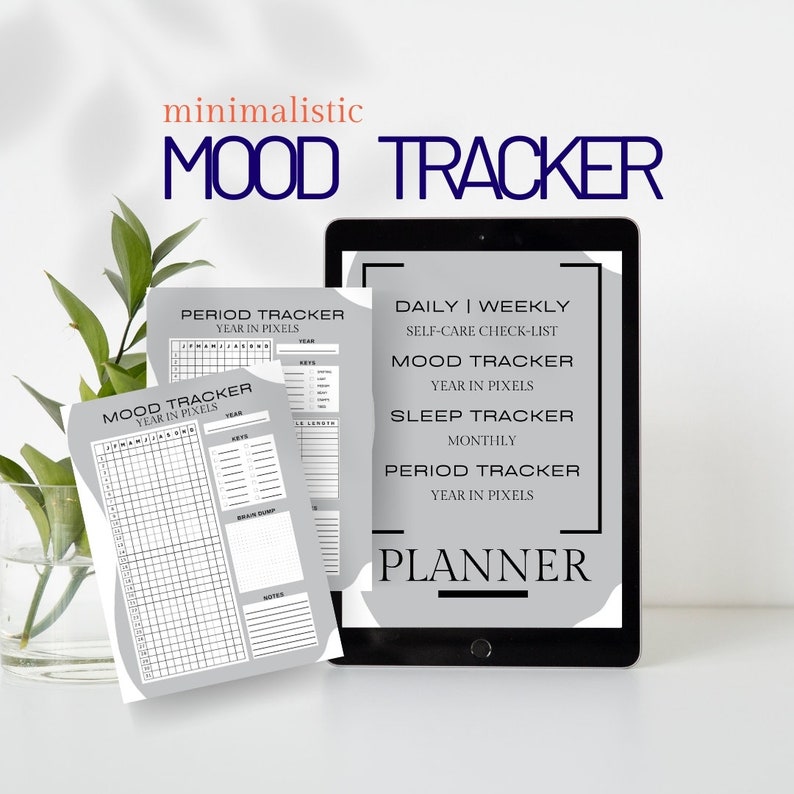 Mood Tracker Printable Mood Tracker Journal Period Tracker - Etsy