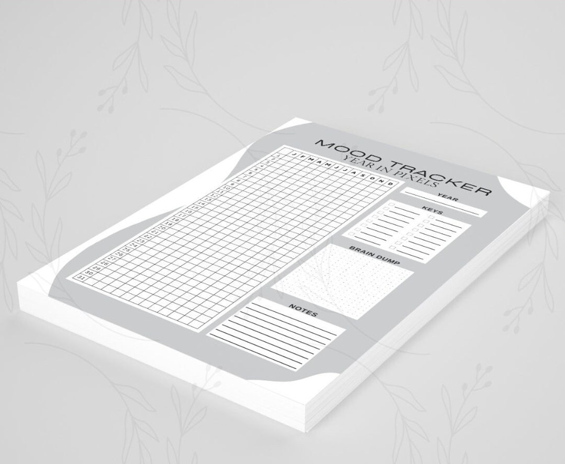 Mood Tracker Printable Mood Tracker Journal Period Tracker - Etsy