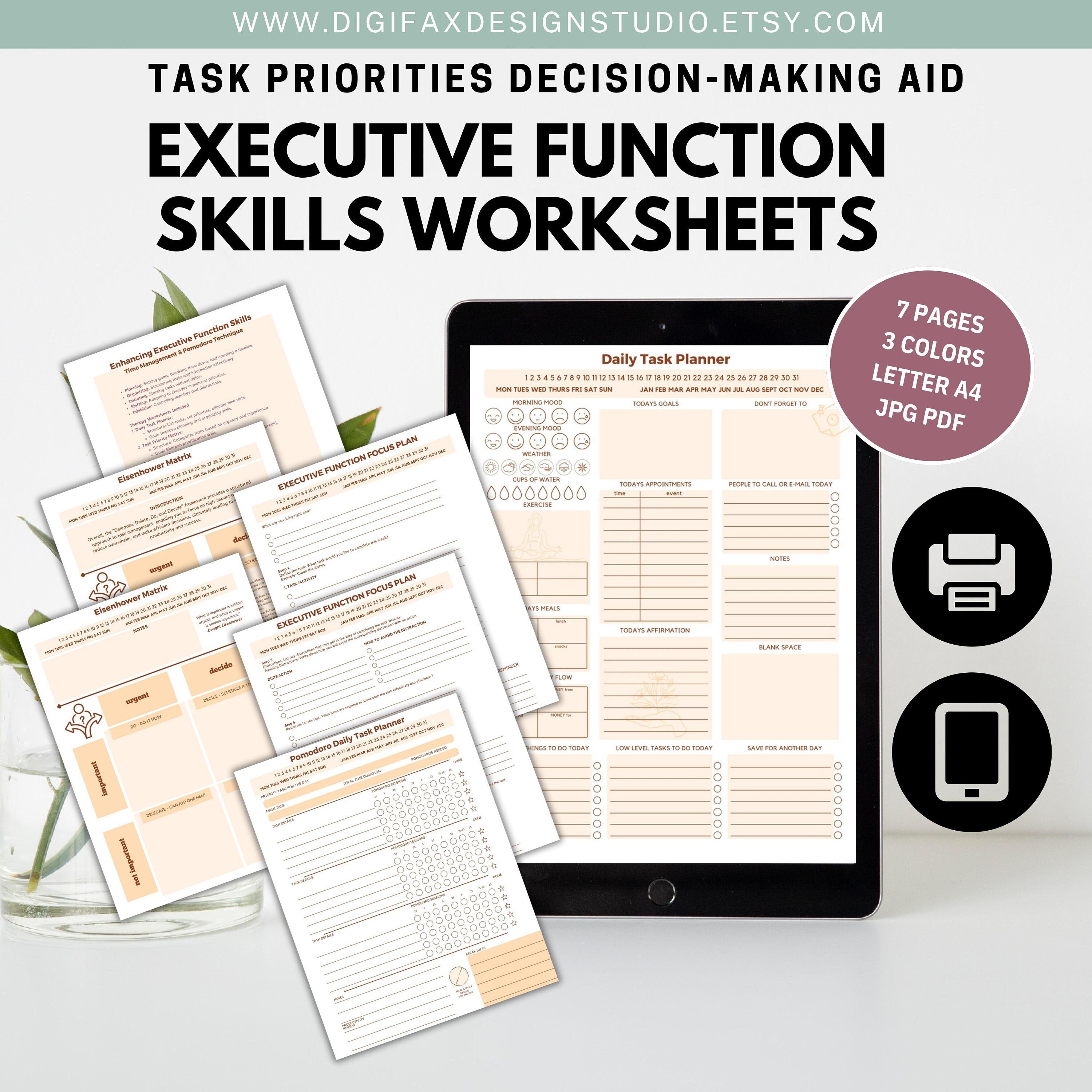 Decision Making Workbook Making a Decision Aid Premium Executive ...