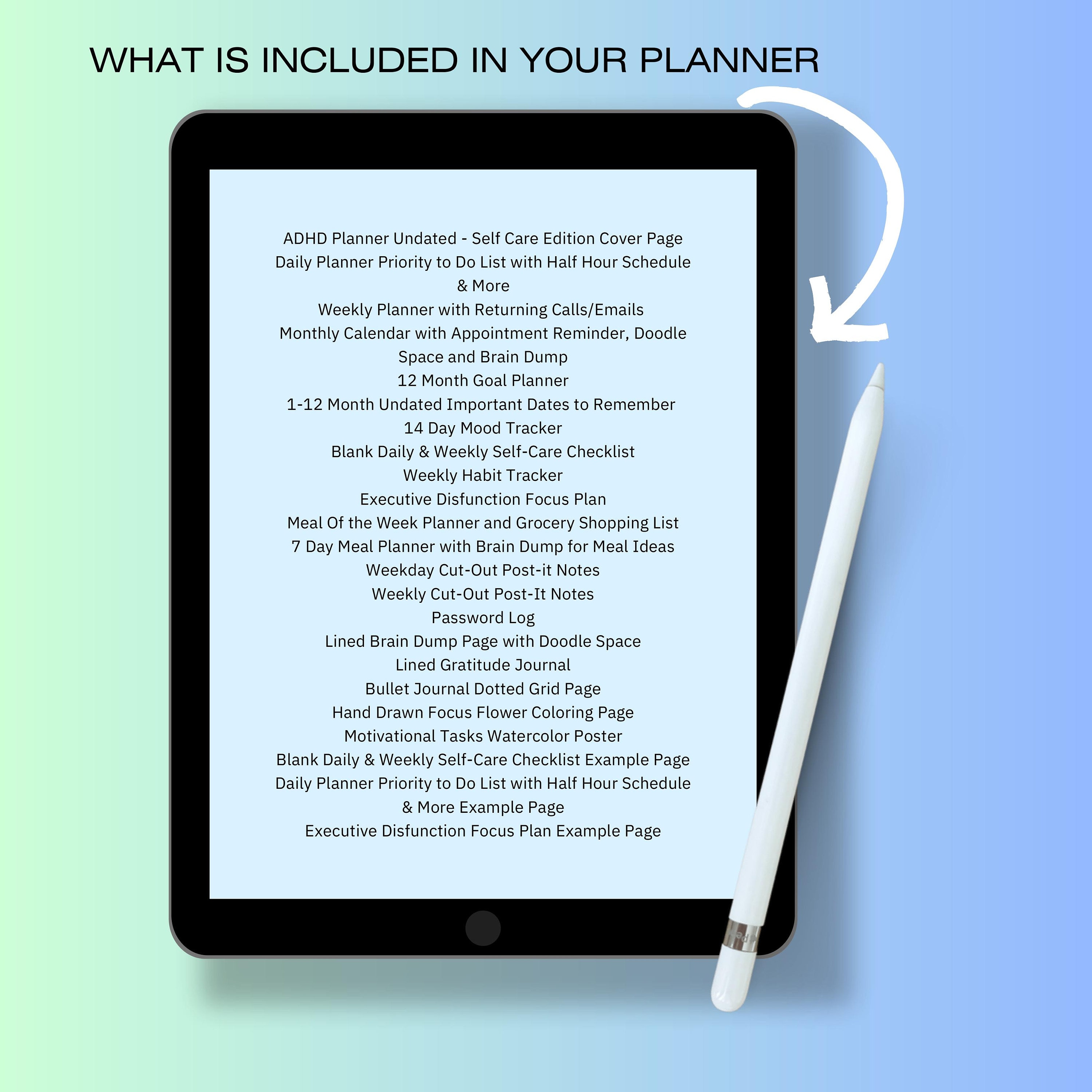 DBT ADHD Daily Planner Executive Functioning Worksheets ADHD - Etsy
