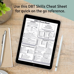 DBT Cheat Sheet Printable for Borderline Personality Wise Mind ...