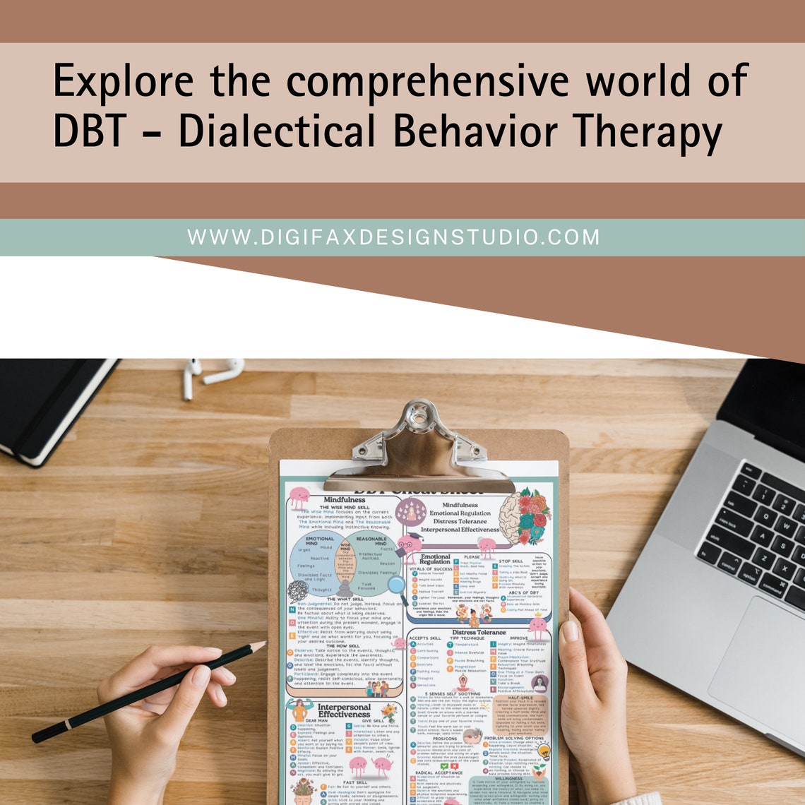 Occupational Therapy Cheat Sheet Anxiety DBT Zones of Regulation Mental ...