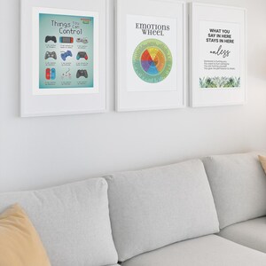 Control Poster & Mental Health Decor - Zones of Regulation Therapy ...