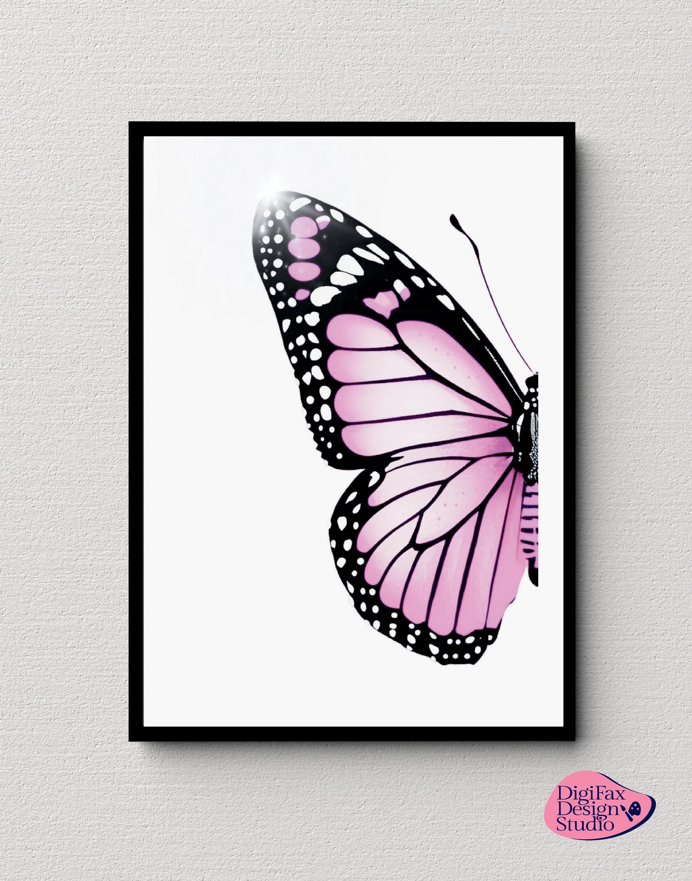 Pink Butterfly Poster Dorm Room Wall Decor Ideas Trendy Wall - Etsy