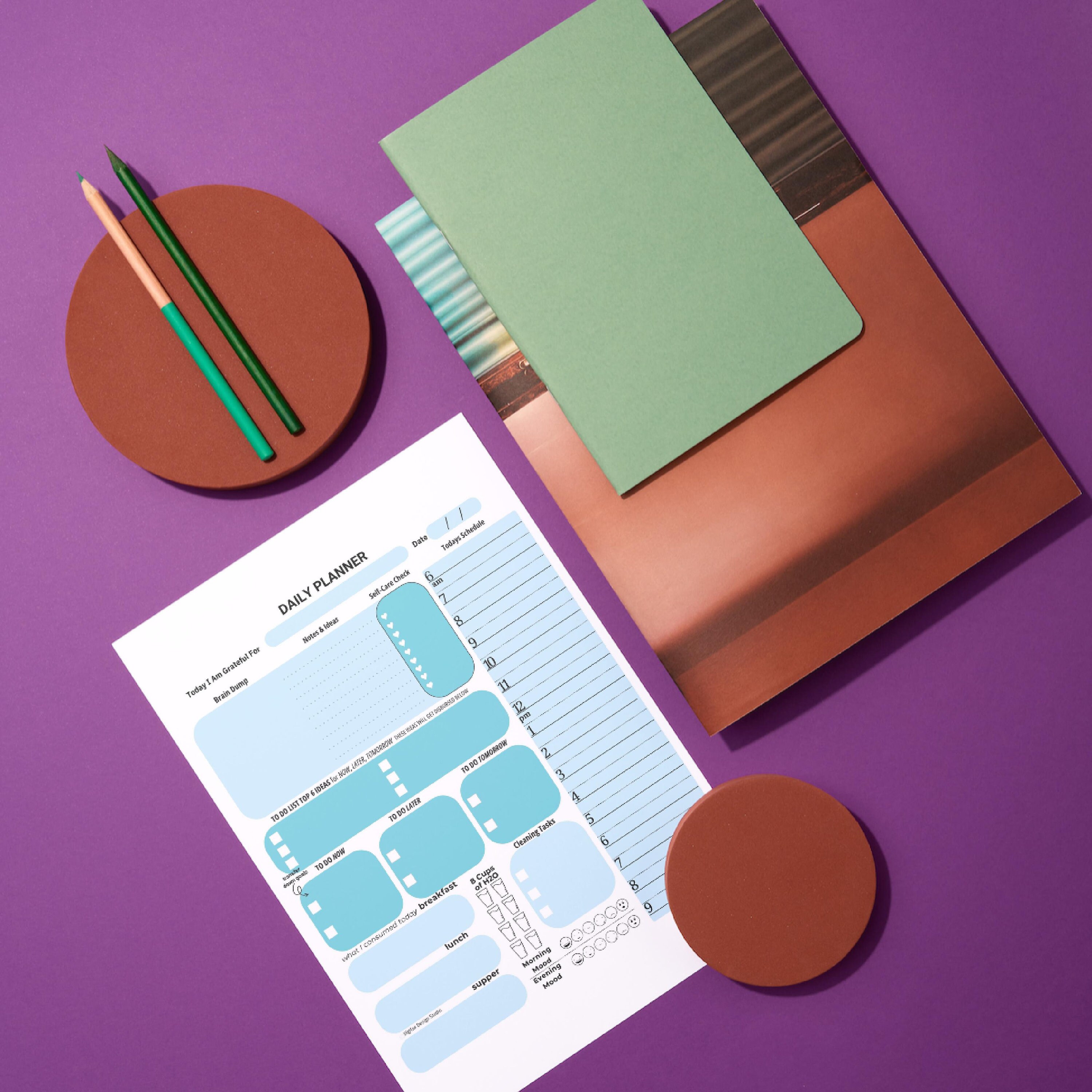 DBT ADHD Daily Planner Executive Functioning Worksheets ADHD - Etsy