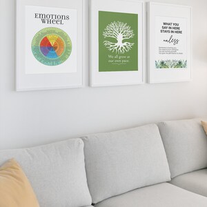 Occupational Therapy Sage Green Wall Art Therapy Office Decor for ...