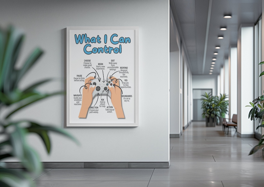 What I Can Control Therapy Poster, Counselor Gift - Etsy