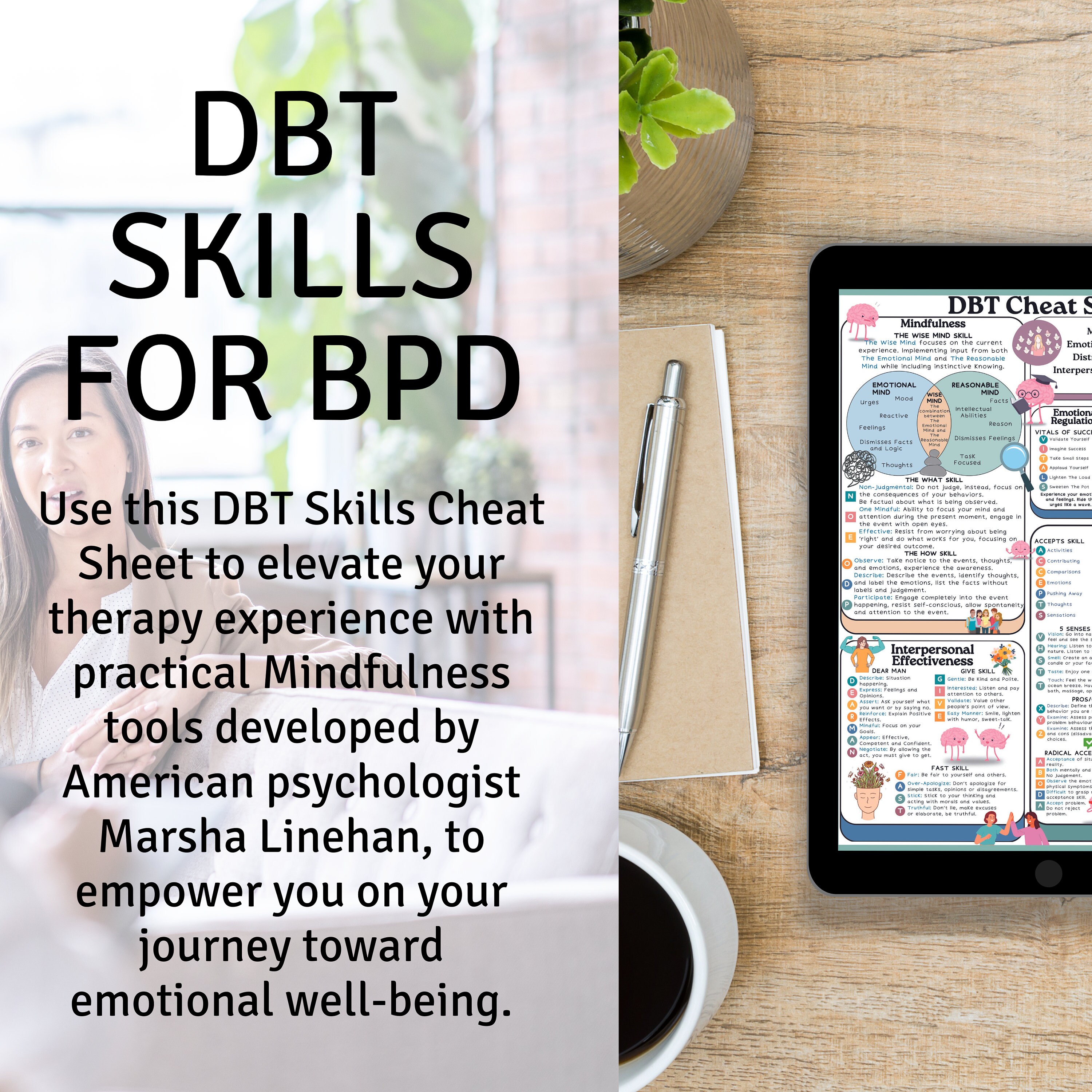 Borderline BPD Growth Mindset Skills Sheet for Occupational Therapy ...