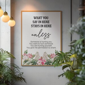 Therapy Office Decor & Social Worker Gift Office Wall Art Door Sign ...