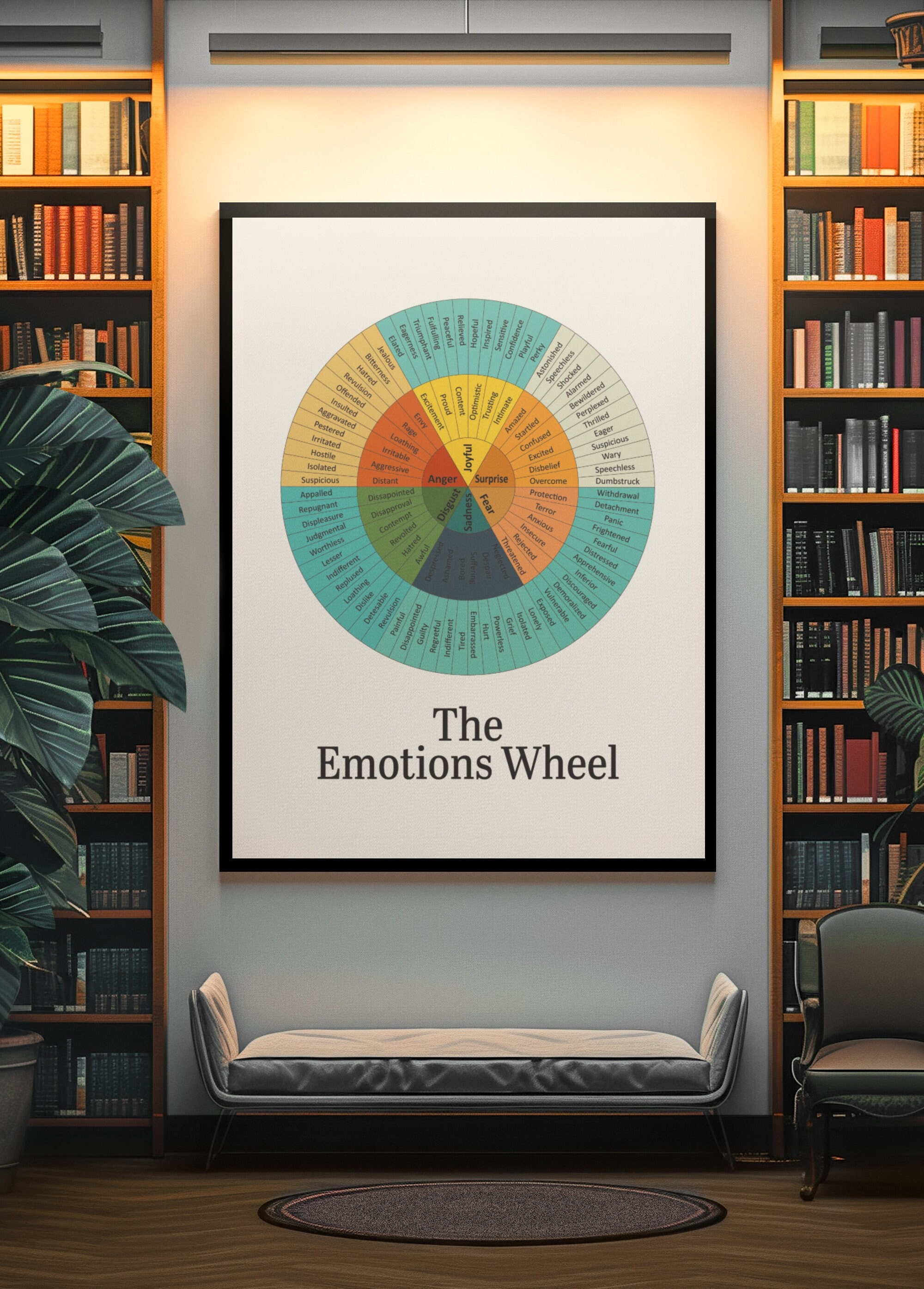 Feelings Wheel Nautical Printed Poster Vertical Unframed - Etsy