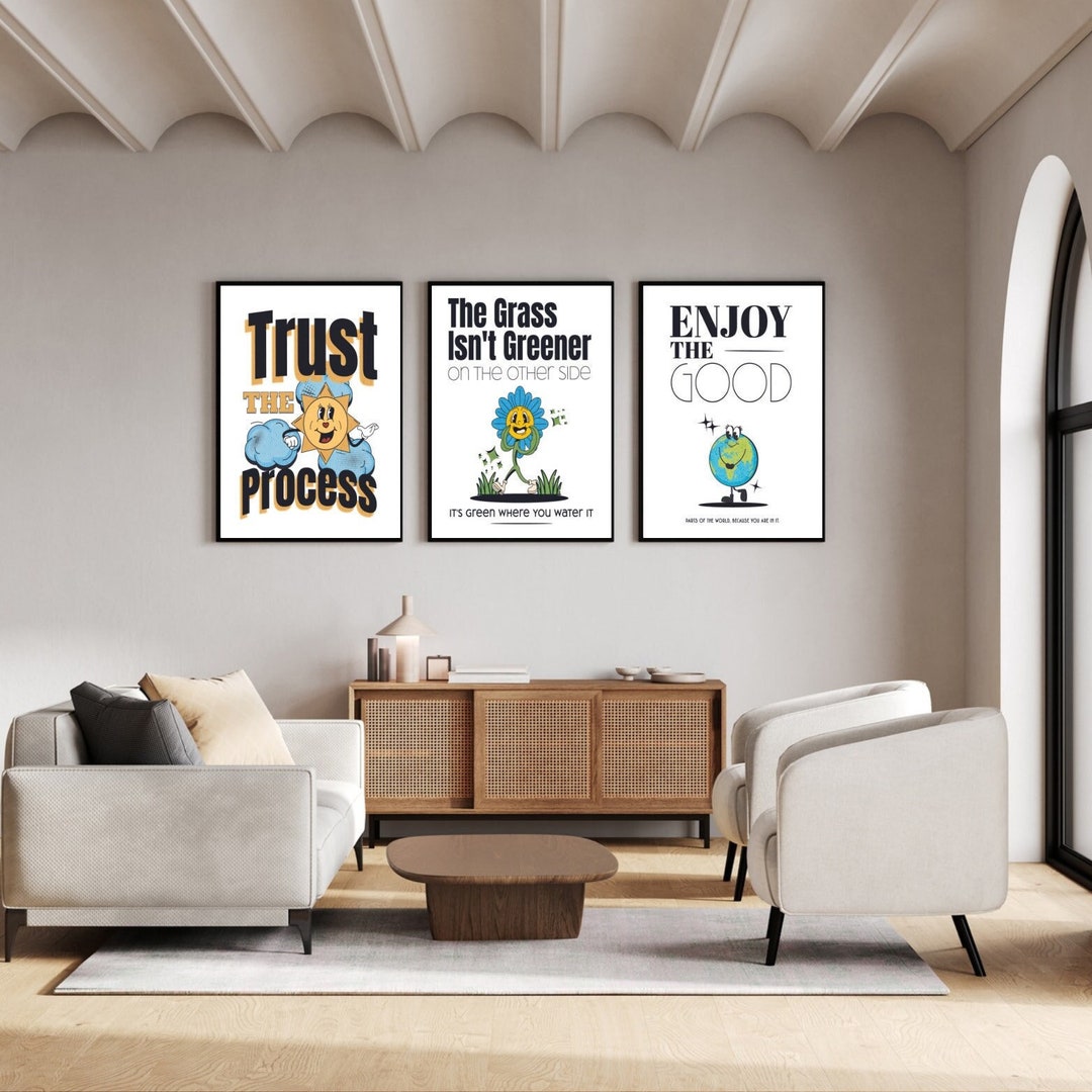 Therapy Office Decor, Growth Mindset Posters, Set of 3 Dopamine Poster ...