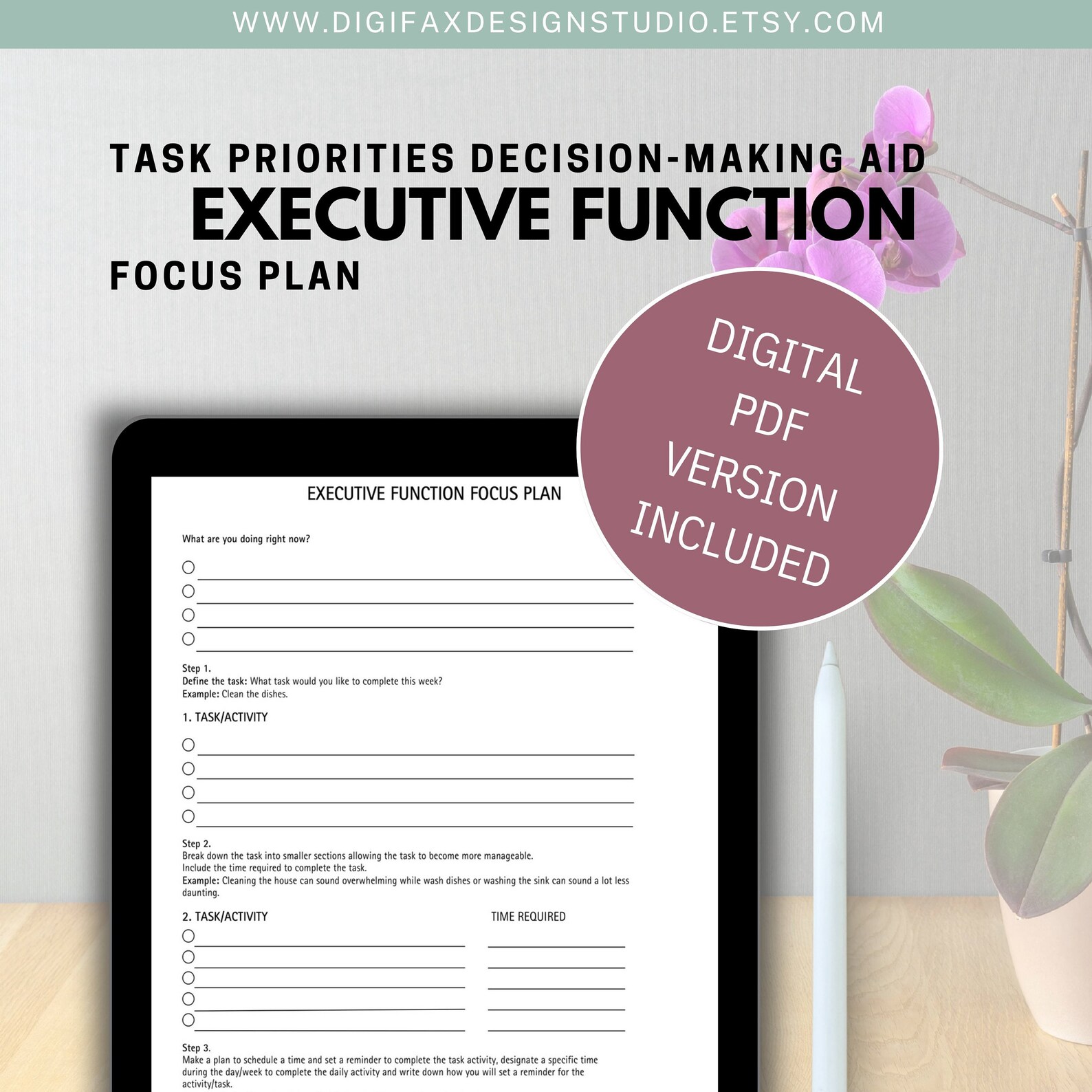 Decision Making Worksheet Making a Decision Aid, Premium Executive ...