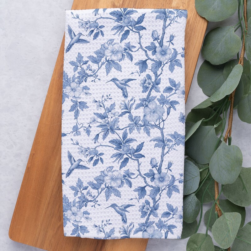 Toile Kitchen Towel - Etsy