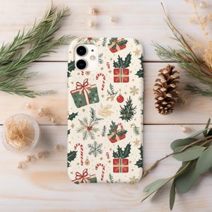 Christmas Presents Candy Cane Phone Case, iPhone 17 Pro Max Samsung ...
