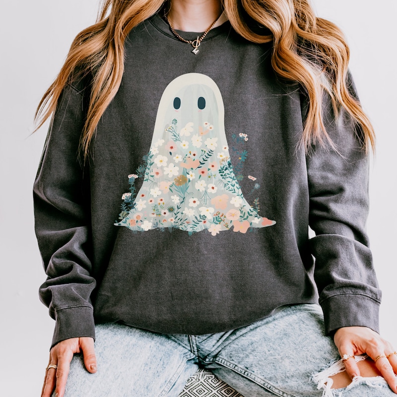 Women Ghost Sweatshirt - Etsy