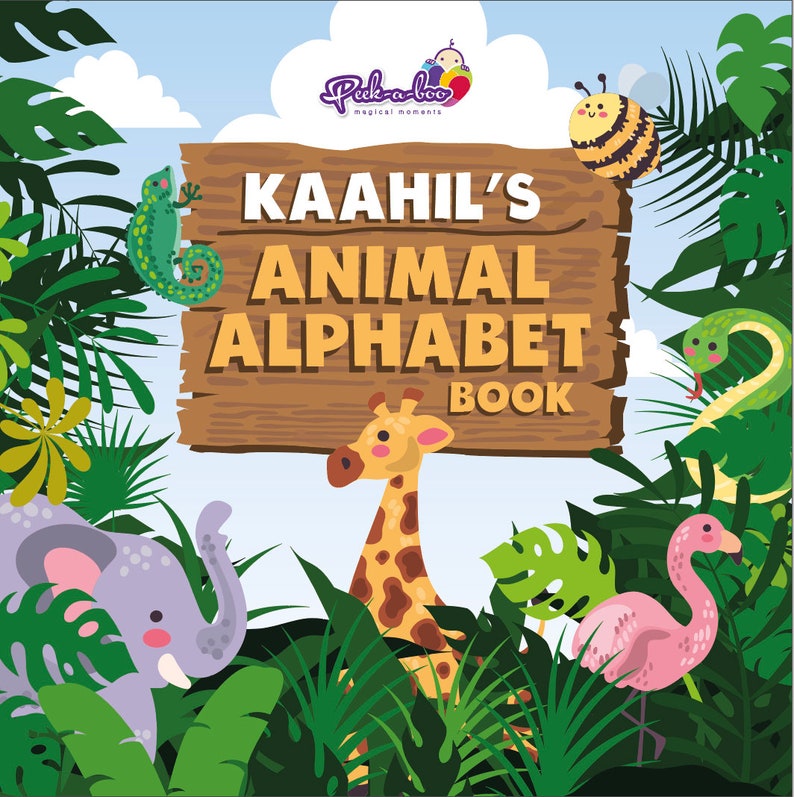 Personalised Animal Alphabet Book - Etsy