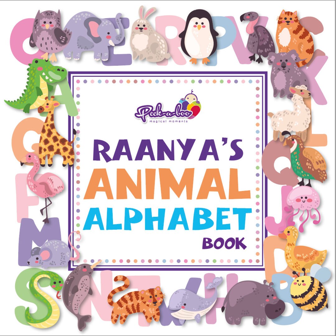 Personalised Animal Alphabet Book - Etsy