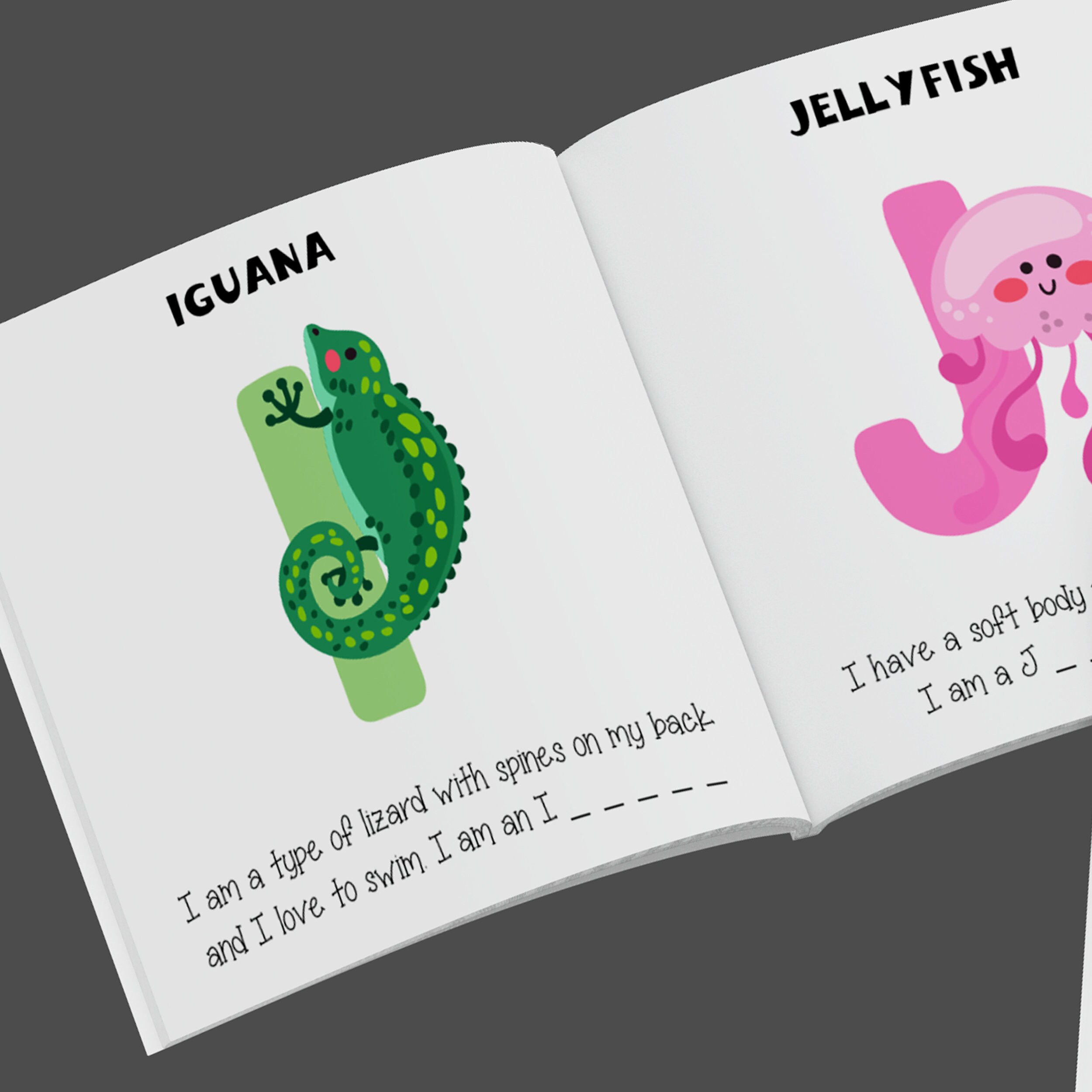 Personalised Animal Alphabet Book - Etsy