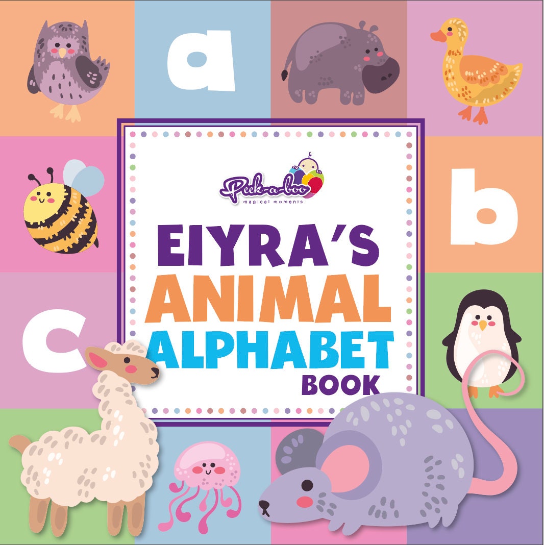 Personalised Animal Alphabet Book - Etsy