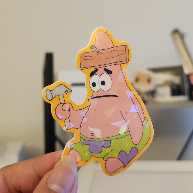 Patrick Star (spongebob Squarepants) - 3"-5" Waterproof Vinyl Sticker ...