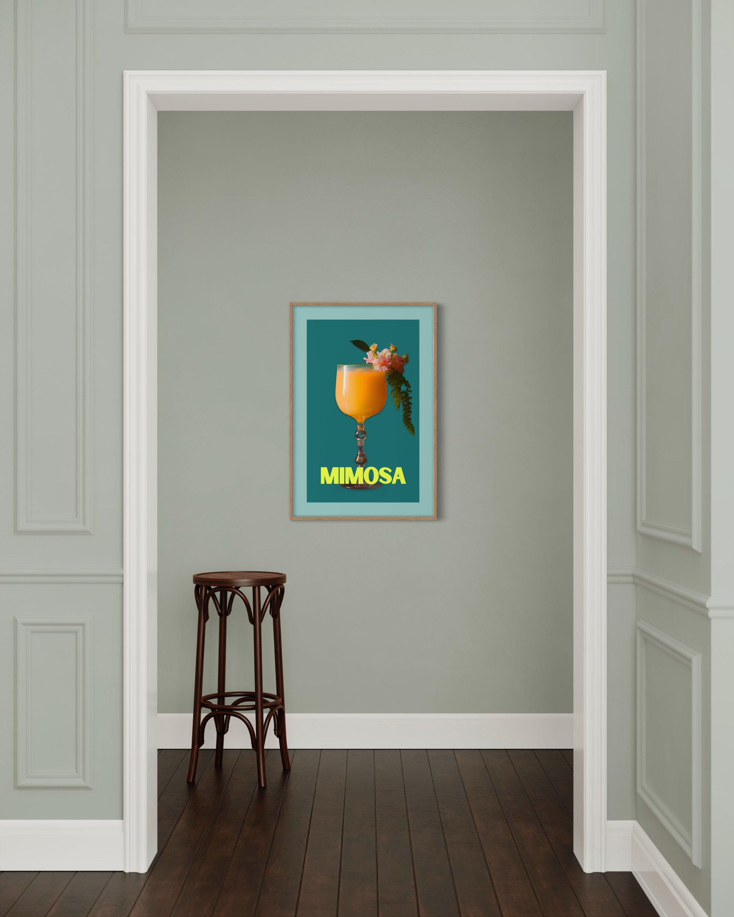 MIMOSA Cocktail Poster Maximalist Wall Art Trendy Drink Print Instant ...
