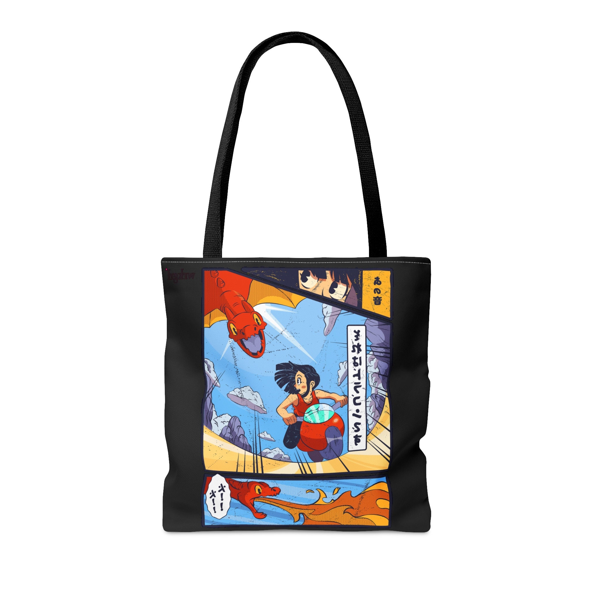Luxury Custom Tote Bag, Comic Strip Tote Bag AOP Shopper Tote Bag ...