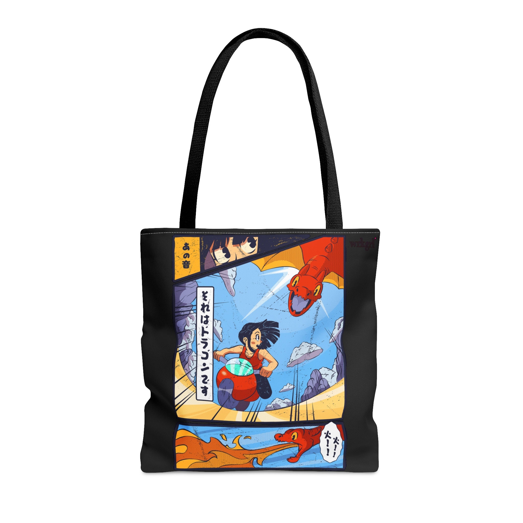 Luxury Custom Tote Bag, Comic Strip Tote Bag AOP Shopper Tote Bag ...