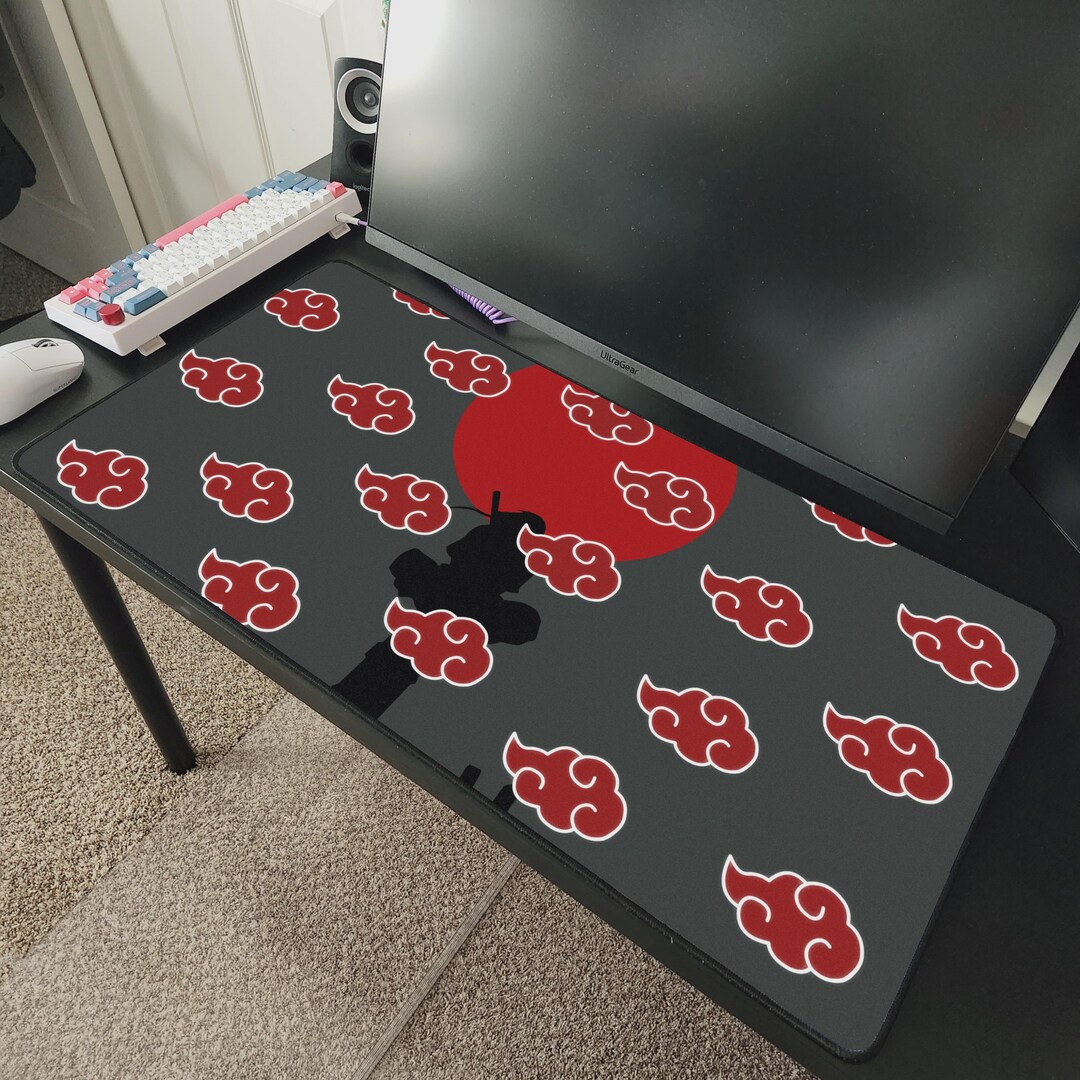 Akatsuki Uchiha Anime Desk Mat Mousepad 31 X 15.5 - Etsy