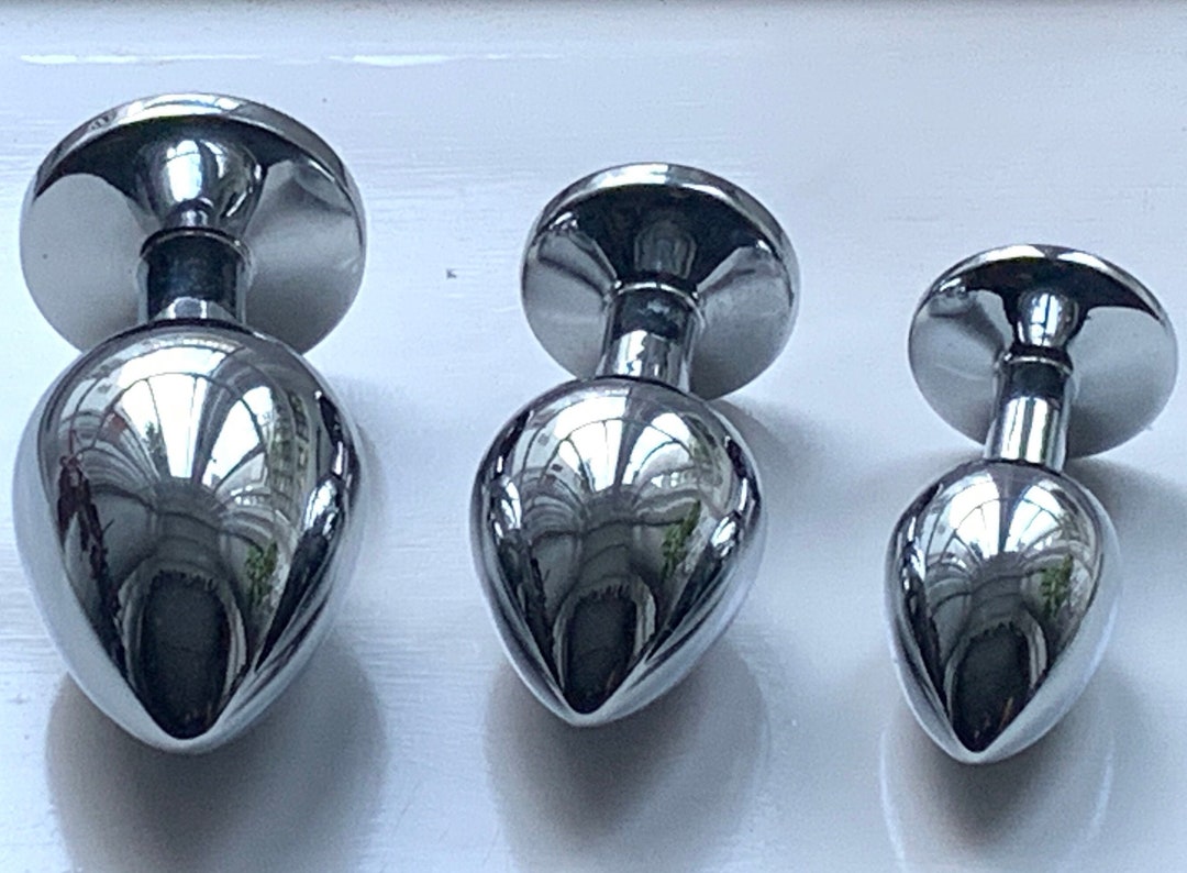 Three Yes 3 Butt Plugs Three Personalised Butt Plug Set small, Medium ...