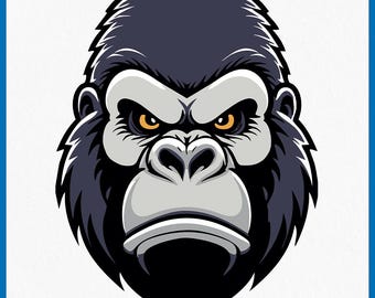 gorilla vector face
