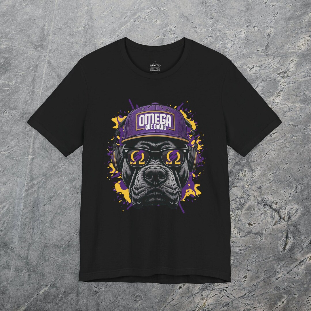 Omega Que Dawg Unisex Tee Fraternity Dog Shirt Omega Psi Phi Apparel ...