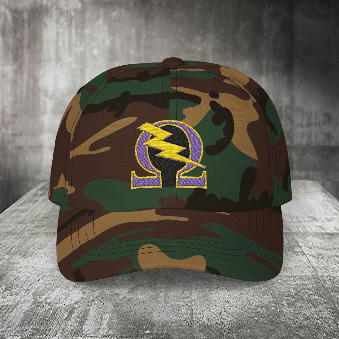 Omega Embroidered Cap | Omega Lightning Bolt Hat | Omega Hat | Gift for ...