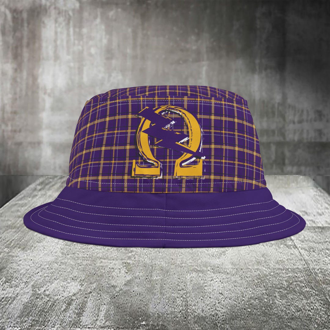 Omega Purple Lightning Bolt Bucket Hat | Omega Hat | Omega Psi Phi ...