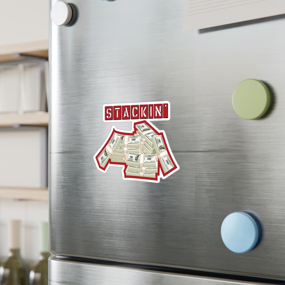 Stackin Money Vinyl Decal | Stacking Your Money Sticker | Money Lover ...