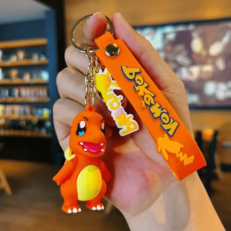 Pokemon Pikachu Anime Keychain Pokemon Charmander Anime - Etsy