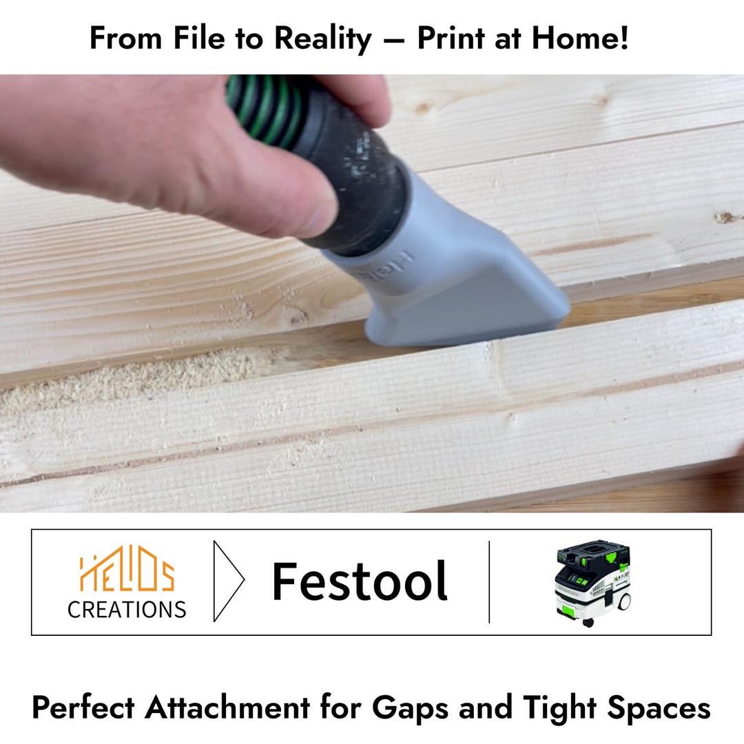 Vacuum Nozzle Attachment for Festool Cleantec 3D STL File Digital ...