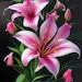 Digital Print Collection, Lilies, Flowers, Lily Flowers, Digital ...