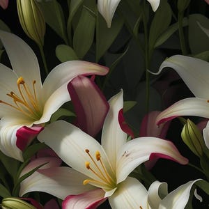 Digital Prints, Digital Images, Lily Flowers, Lilies, Art, Pictures - Etsy