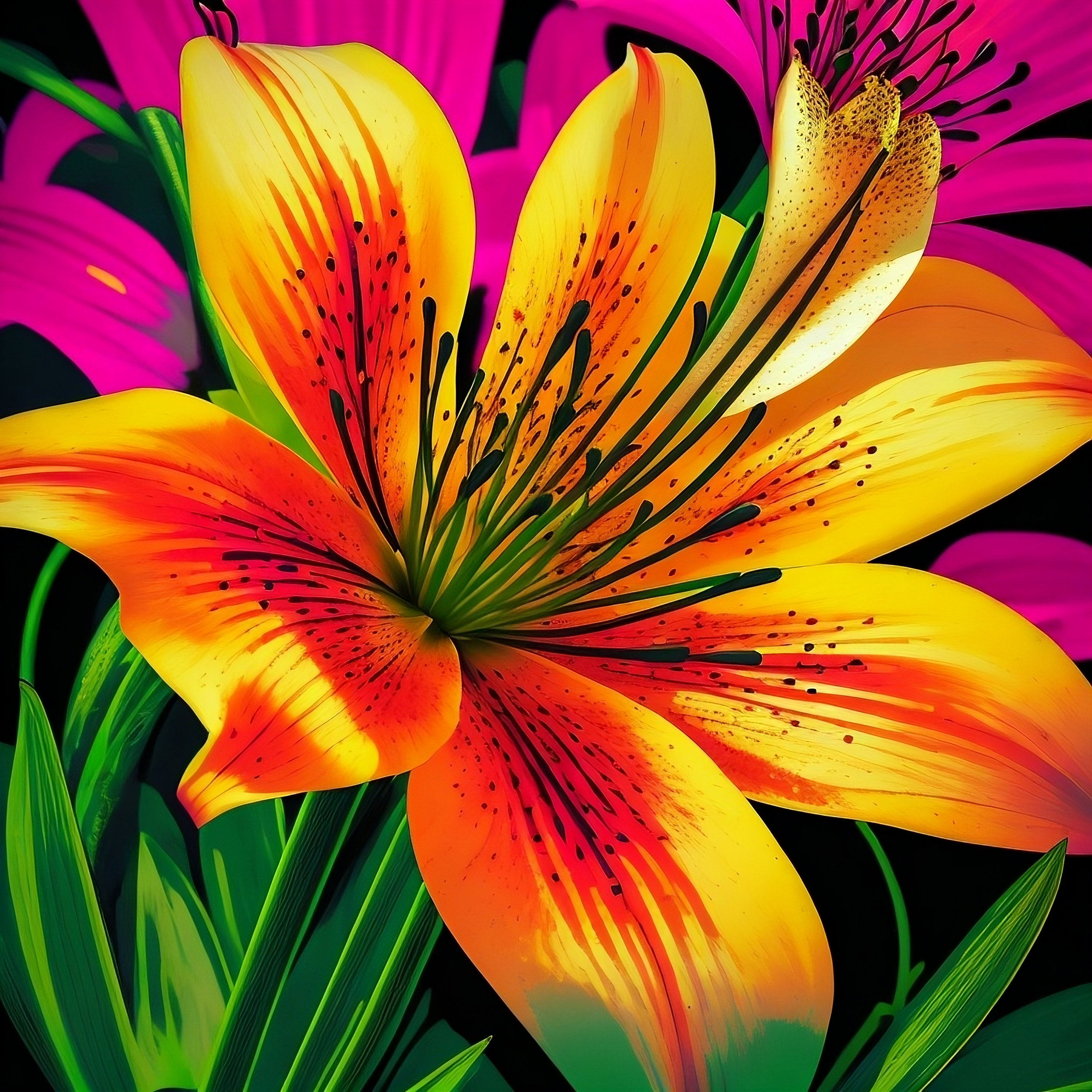 Digital Prints, Digital Images, Lily Flowers, Lilies, Art, Pictures - Etsy