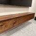 Walnut Floating Media Console - Etsy
