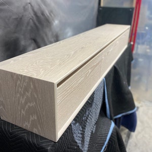 White Oak Floating Media Console - Etsy