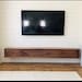 Walnut Floating Media Console - Etsy