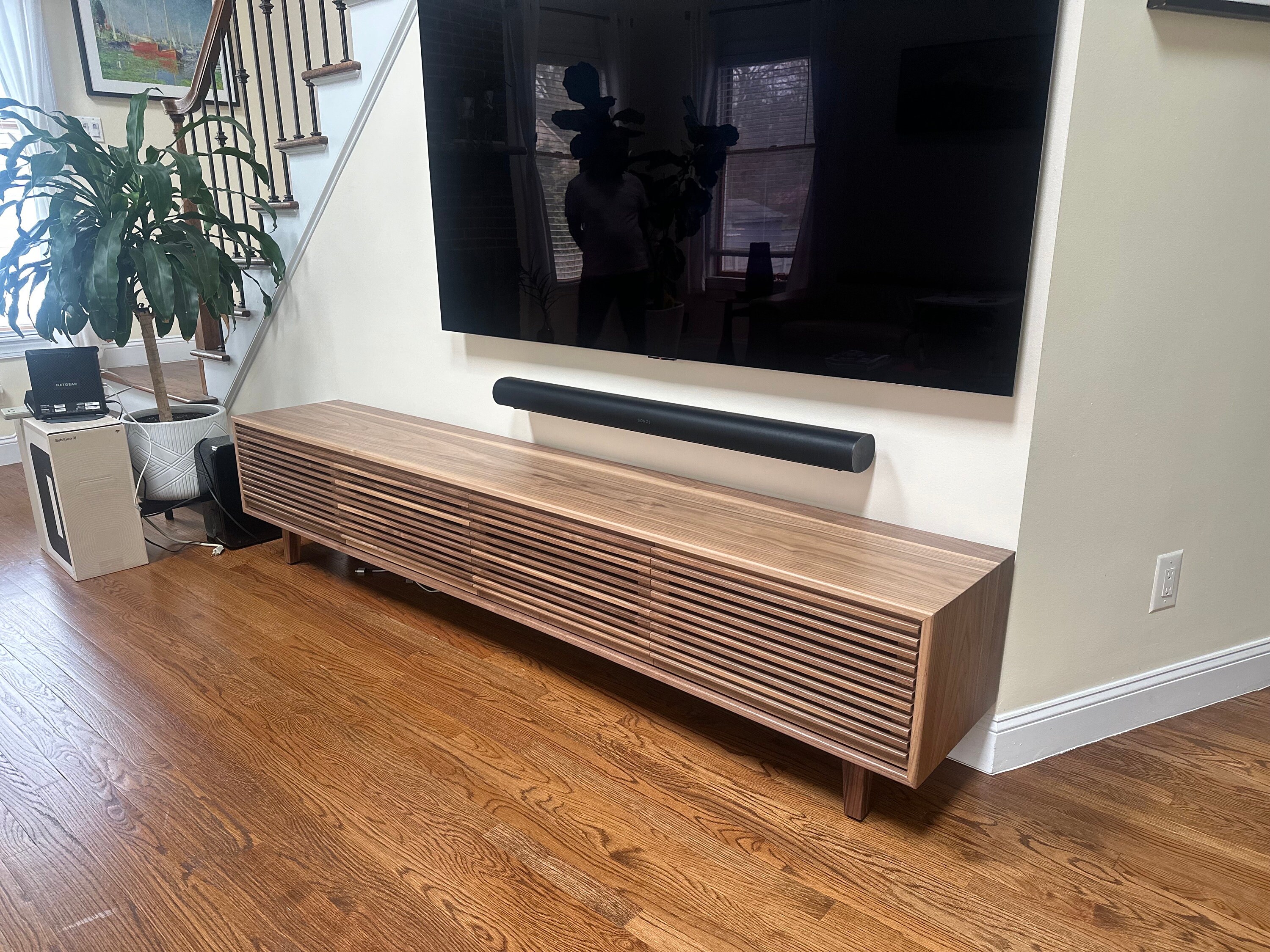 Slat Door Media Console - Etsy
