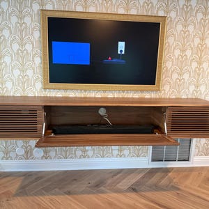 Slat Door Media Console - Etsy