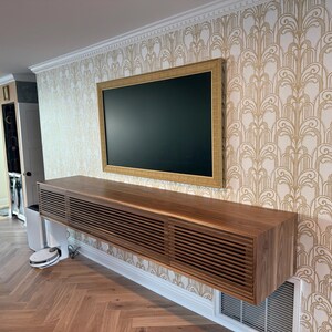 Slat Door Media Console - Etsy