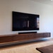Walnut Floating Media Console - Etsy