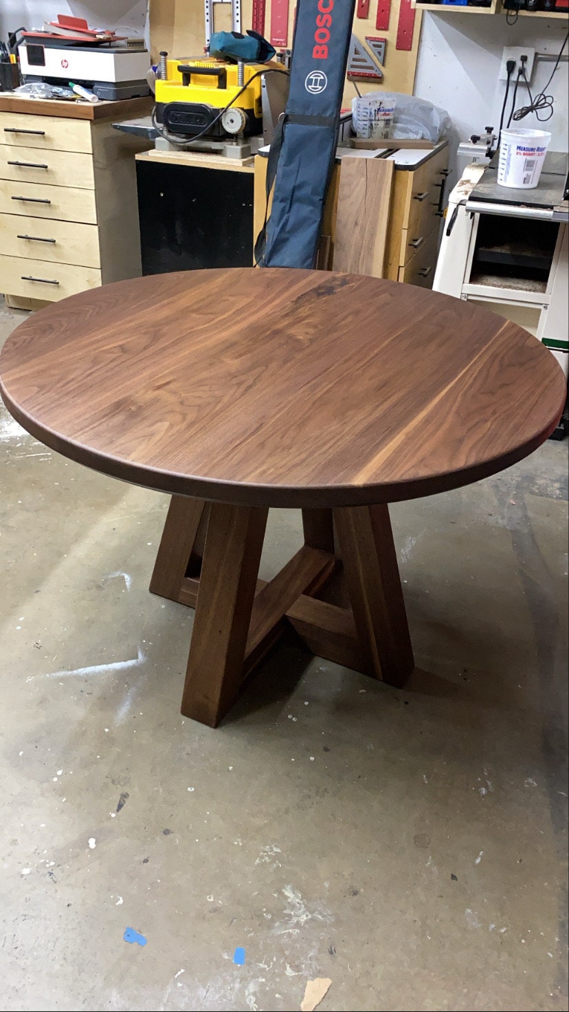 Walnut Dining Table - Etsy