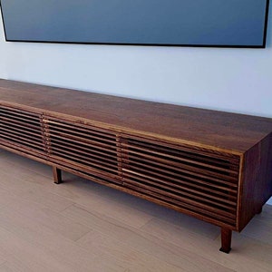 Slat Door Media Console - Etsy