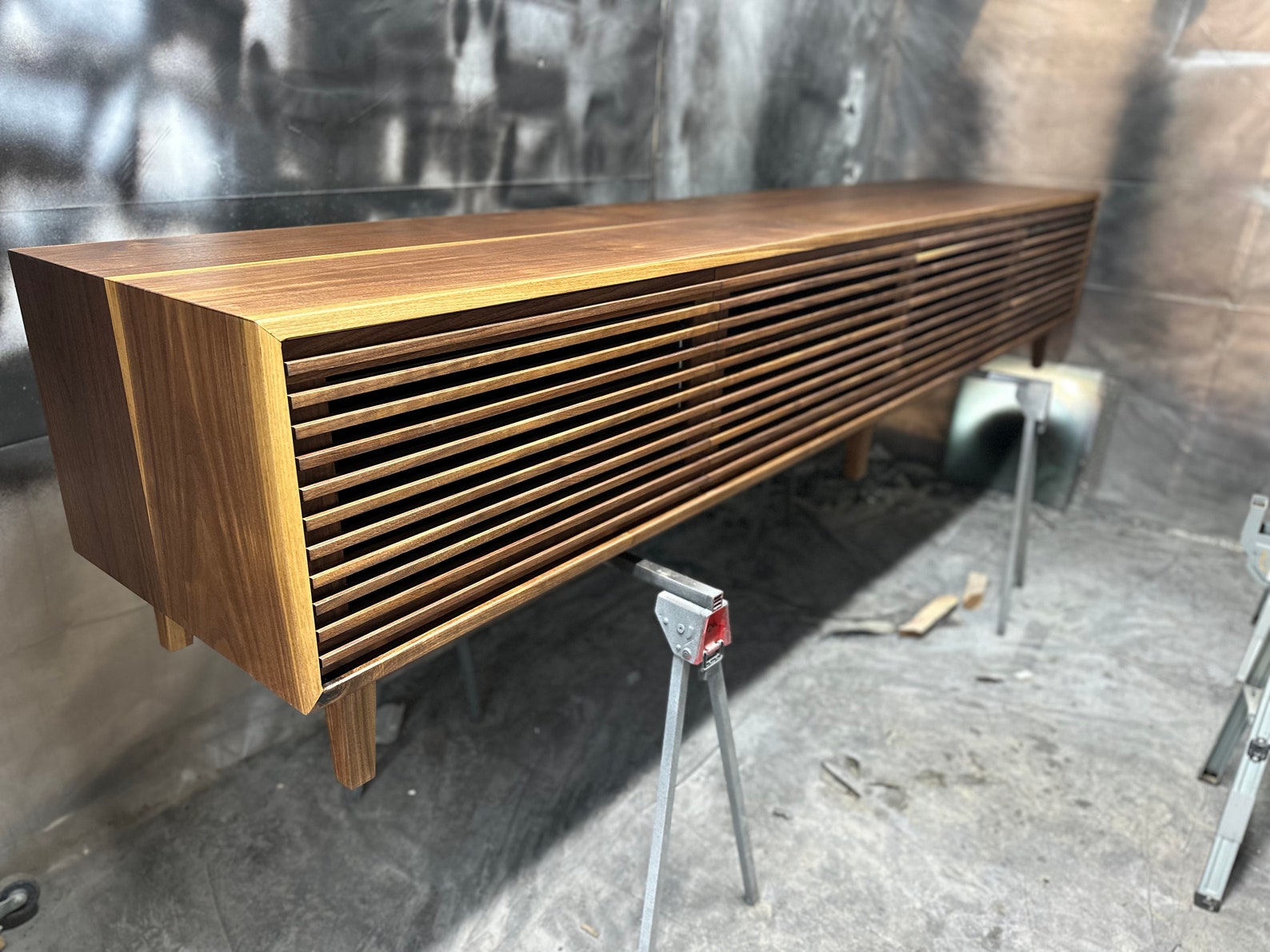 Slat Door Media Console - Etsy