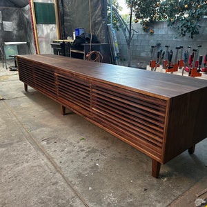 Slat Door Media Console - Etsy